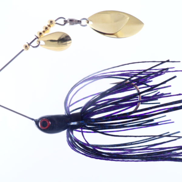 BHO 3/16oz Thumpin Small Fry, Black Blue Junebug | Megachomp Lure Company